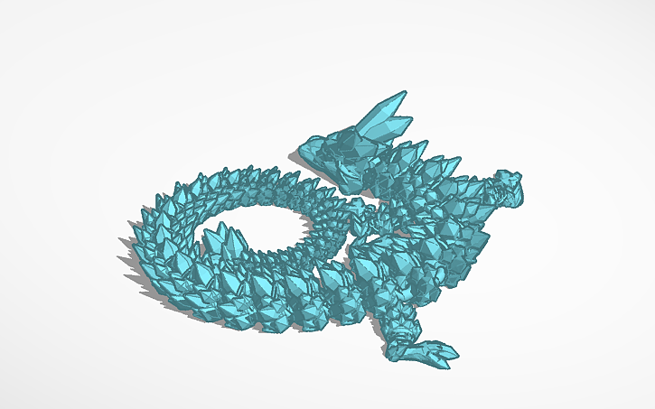 3D design Articulated Diamond Dragon - Tinkercad