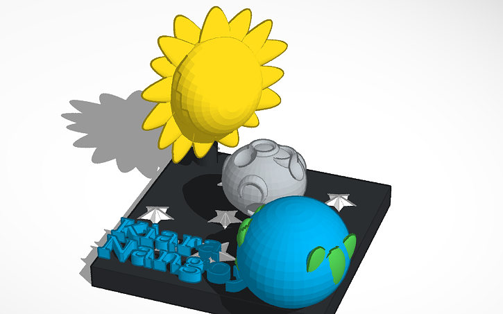 3D design Solar eclipse - Tinkercad