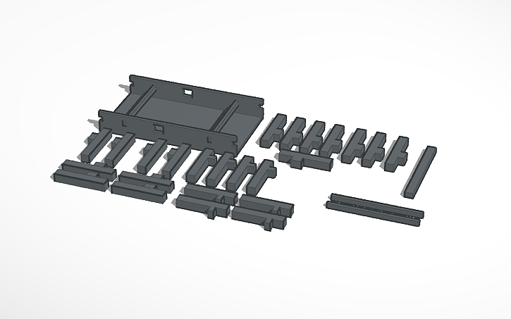 3D design Mechanical 1B Memory Module V2 (PIECES) UPDATED AGAIN - Tinkercad