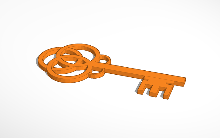 3D design Antique Key - Tinkercad