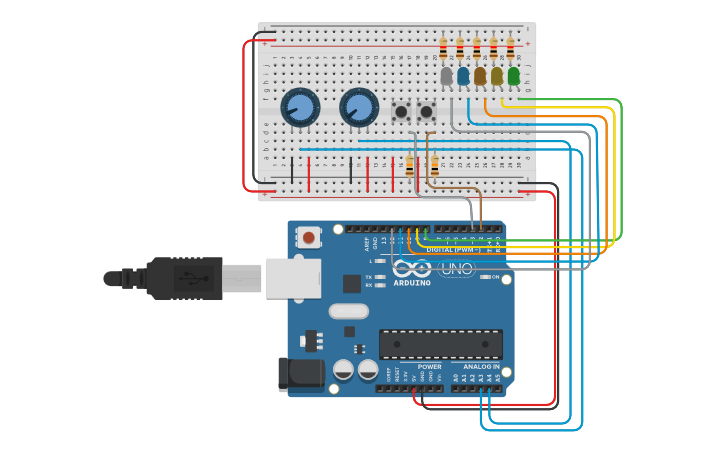 Circuit design Desafio 2 | Tinkercad