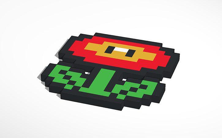 3D design #mario Fire Flower - Tinkercad