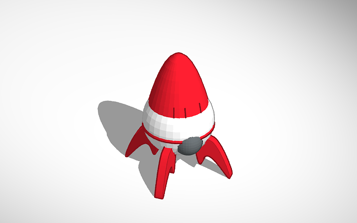 3D design Simple Rocket | Tinkercad