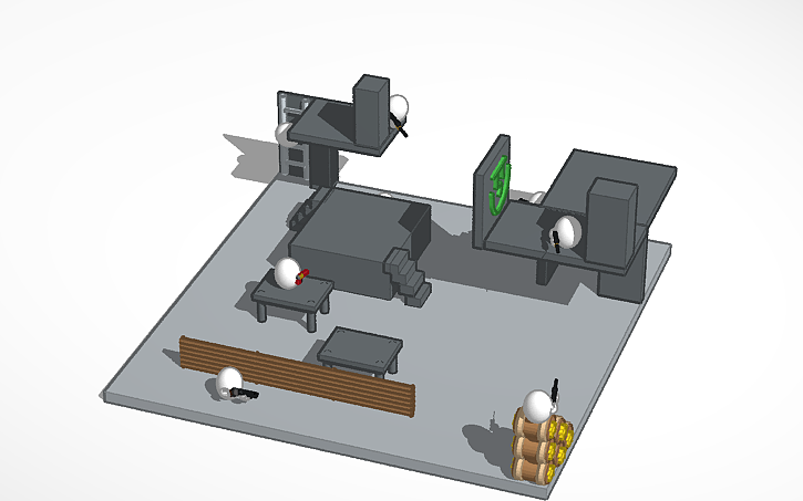 3D design Shell Shockers Map - Tinkercad