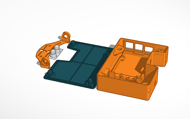 3D design Media Player Box - Raspberry Pi 3B - Tinkercad