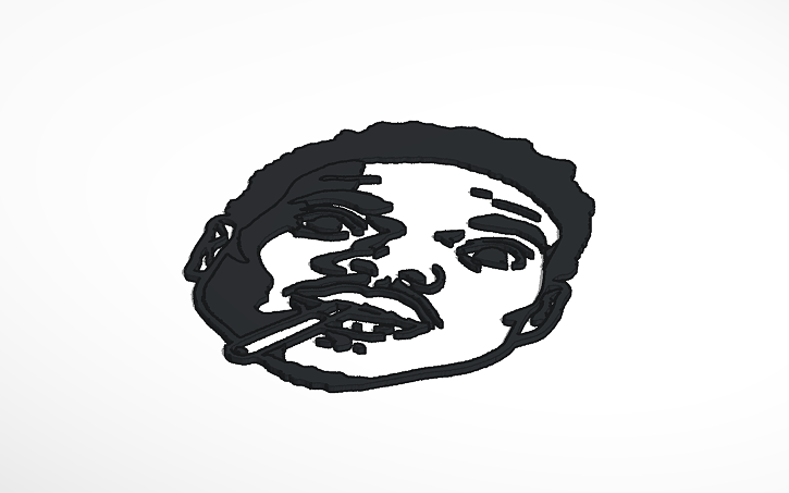 3D design Chance the Rapper - Tinkercad