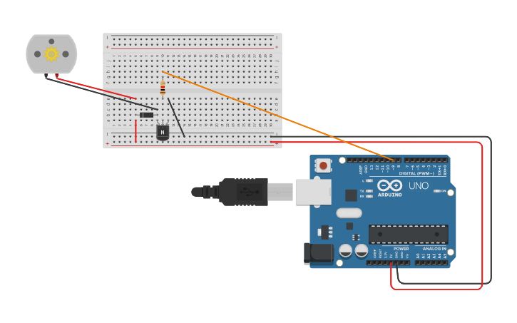 Circuit design MotorAcceleration | Tinkercad