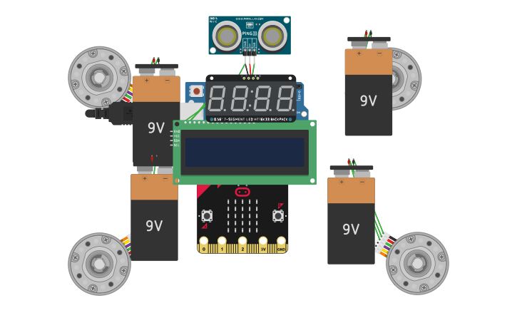 Circuit design Coder drone | Tinkercad