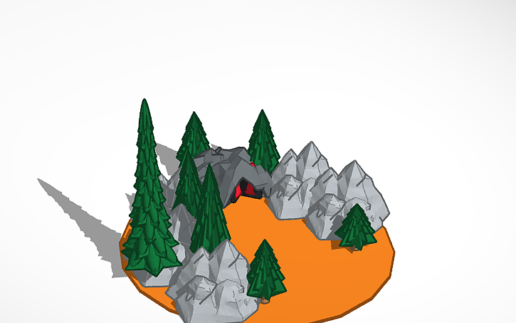 3D design Spooky cave - Tinkercad