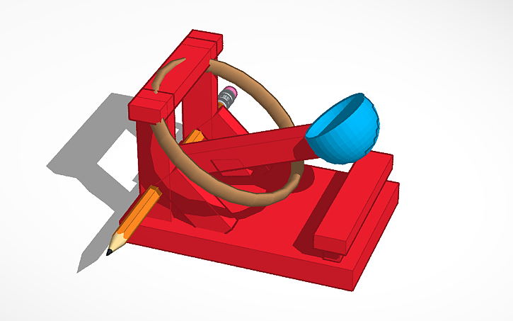 3D design catapult | Tinkercad