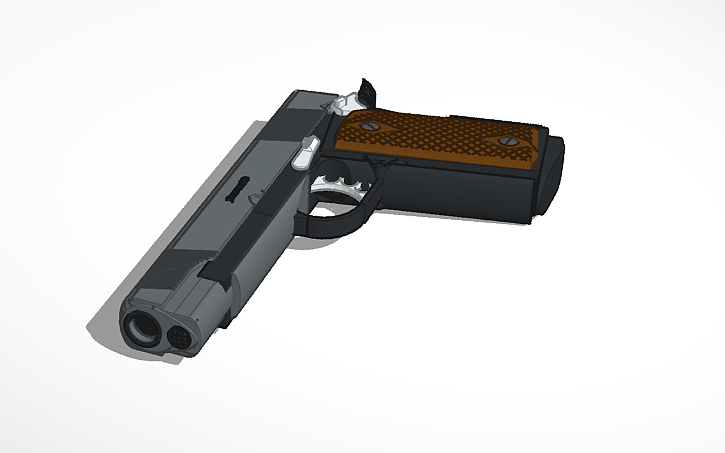 3D design M1911 (With Magazine) - Tinkercad