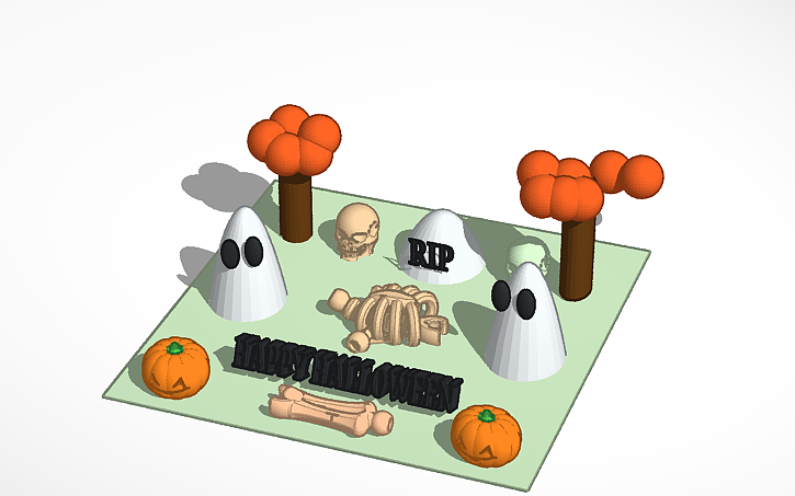 3D design HALLOWEEN - Tinkercad