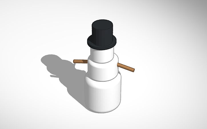 3D design snowman. - Tinkercad