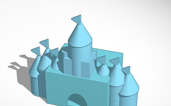 3D design Disney Castle - Tinkercad