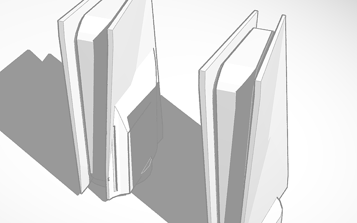 3D design PlayStation 5 And PS5 Digital edition - Tinkercad