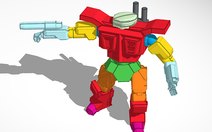 3D design Von Rohrs Battlemech Battletech - Tinkercad