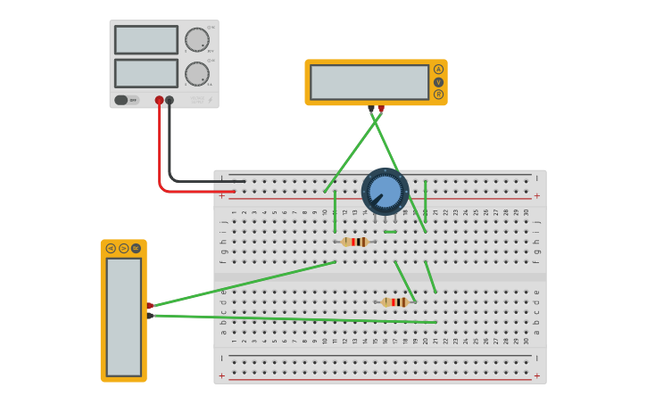 Circuit design LCD + Arduino Micro | Tinkercad