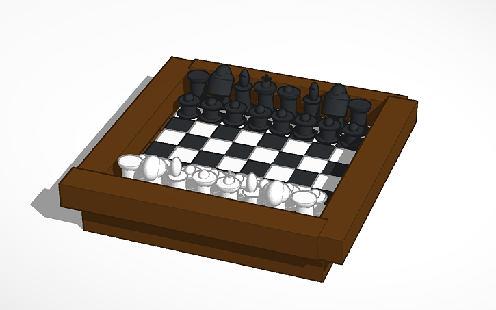 3D design CHESS - Tinkercad