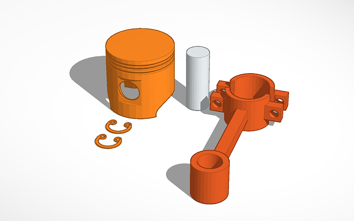 3D design Piston - Tinkercad