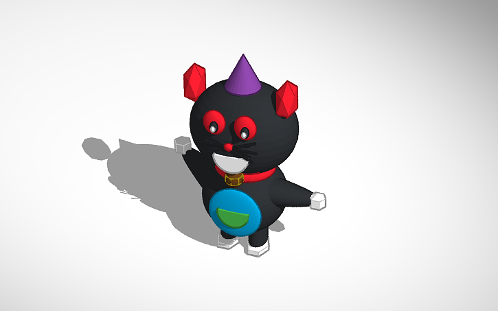 3D design doraemon numa chupiguay - Tinkercad