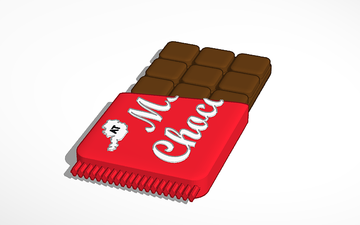 3D design Chocolate bar - Tinkercad