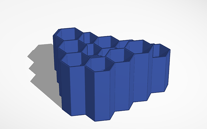 3D design Makeup holder - Tinkercad