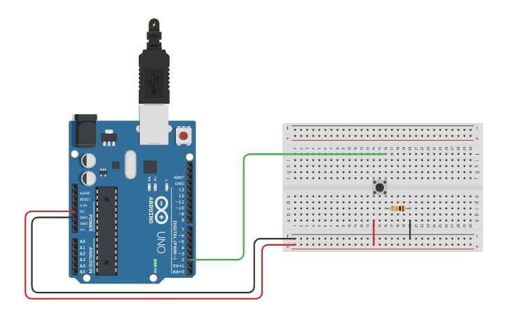 Circuit design Digital Read Serial - Tinkercad