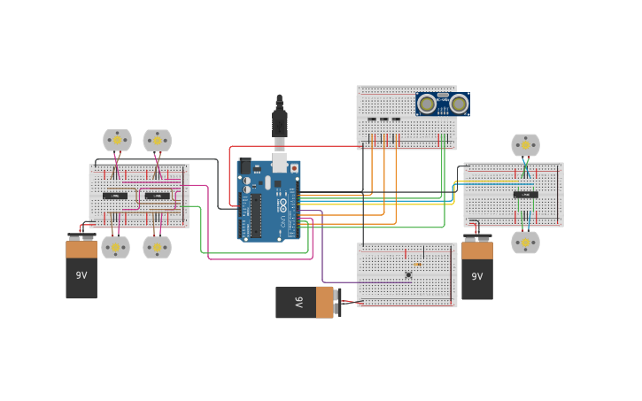 Circuit design final with switches | Tinkercad