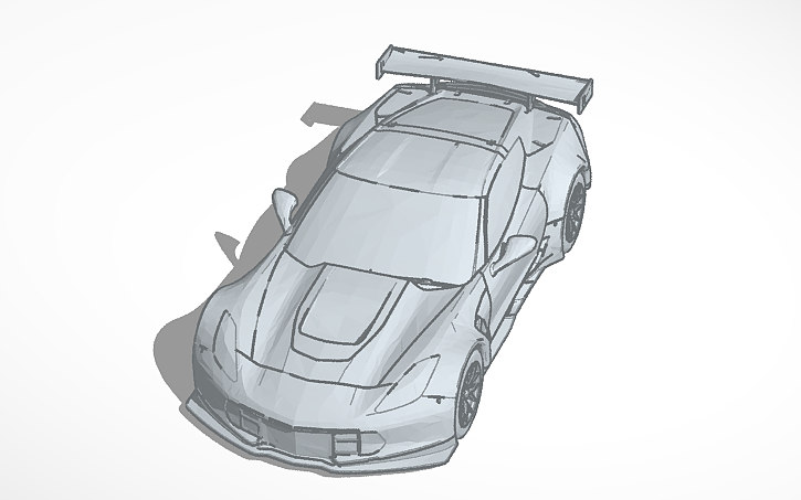 3D design Copy of Chevy Corvette C7 Race Car - Tinkercad