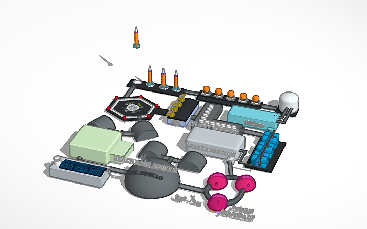 3D design APOLLO SPACE BASE - Tinkercad