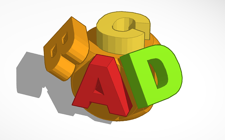 3D design the abc 's - Tinkercad