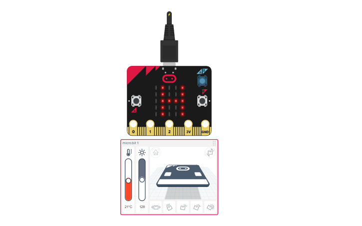 Circuit design fitness step counter - Tinkercad