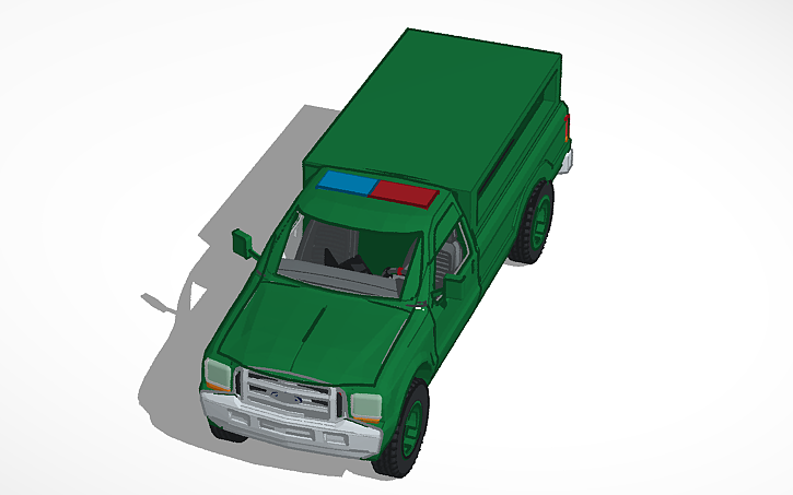 3D design park ranger truck - Tinkercad