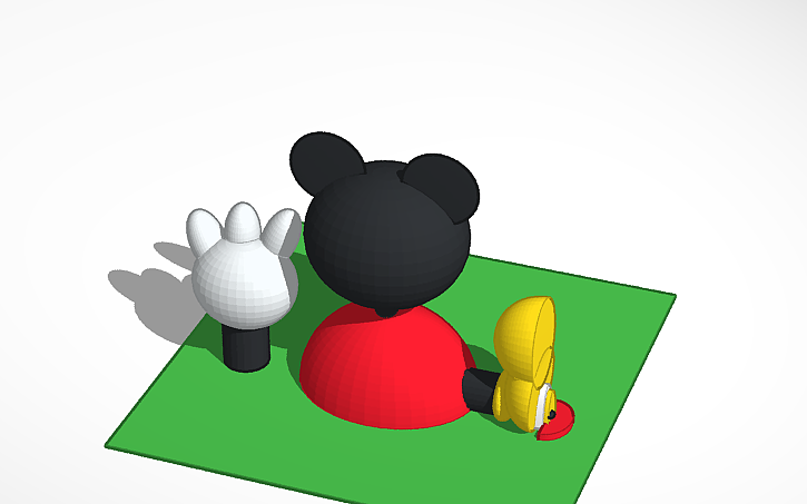 3D design Micky Mouse Club House - Tinkercad