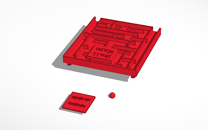 3D design Ball Maze Toy - Tinkercad