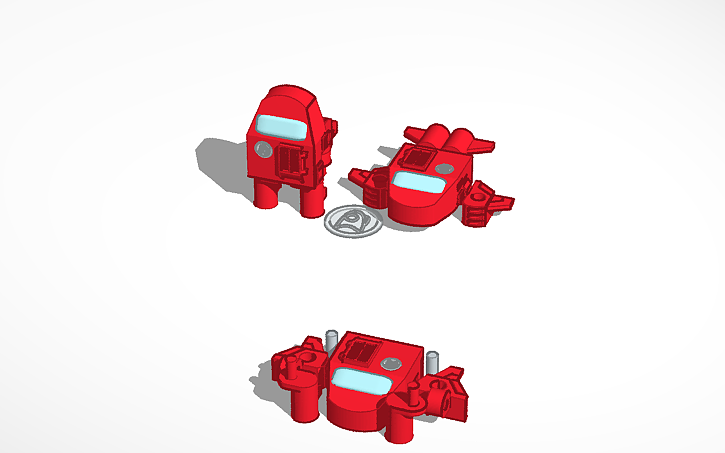3D design Printable Among Us Transformer! - Tinkercad