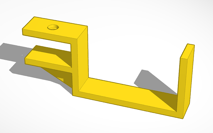 3D design rod stock holder - Tinkercad