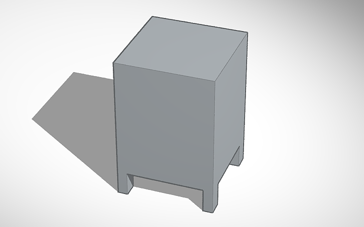 3D design Bed side table - Tinkercad