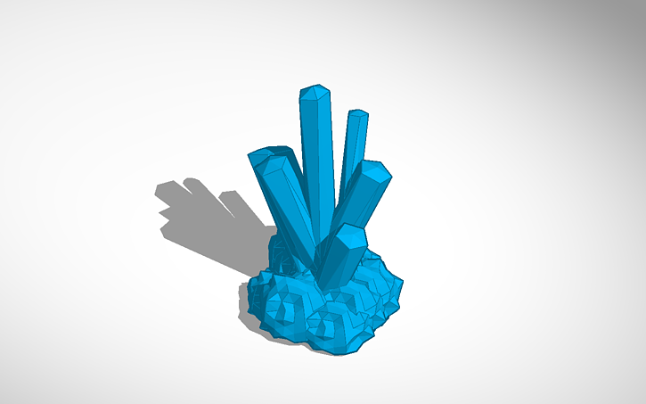 3D design Copy of Crystal Cluster | Tinkercad