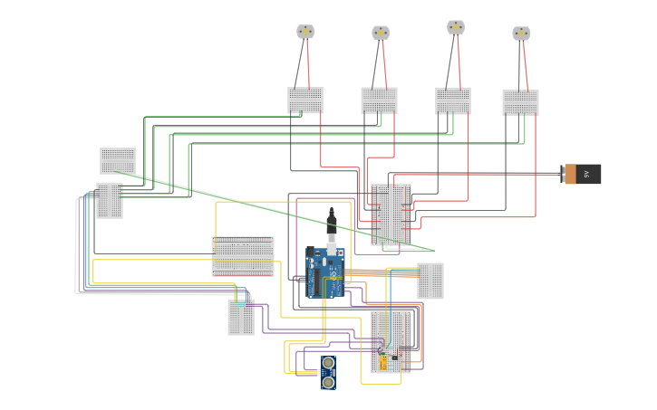 Circuit design Copy of Quadcopter - Tinkercad