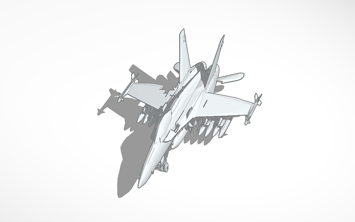 3D design Military Jet IV - Tinkercad