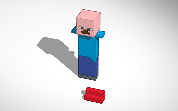 3D design Steve minecraft | Tinkercad