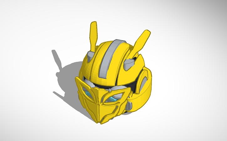 3D design Bumblebee 2018 Head (Bumblebee Movie with mask) - Tinkercad