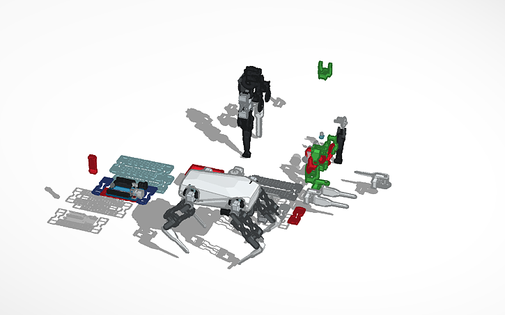 3D design SG90 Robotic Dog Platform Spot - Esque 100mm Cubic Footprint ...