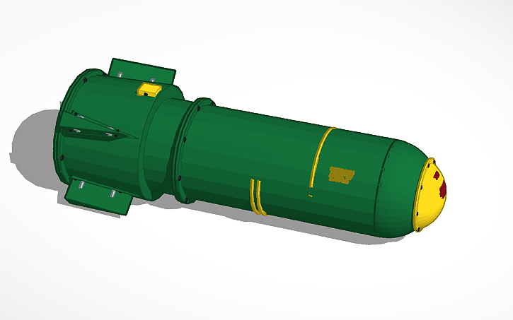 3D design Mk 39 thermonuclear bomb - Tinkercad