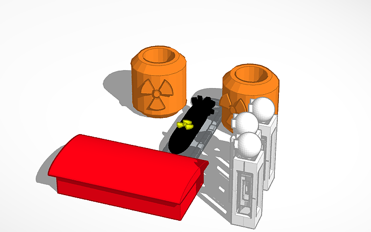 3D design Usina nuclear - Tinkercad