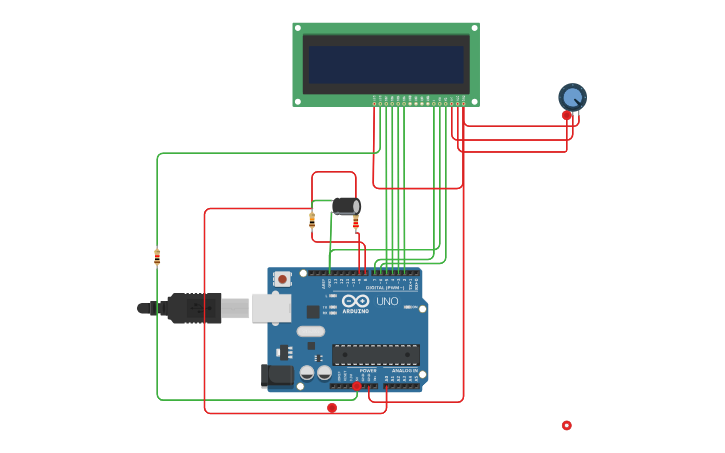 Circuit design capacitance meter - Tinkercad