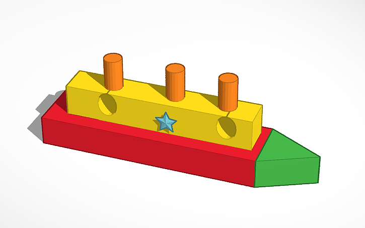 3D design Ship - Tinkercad