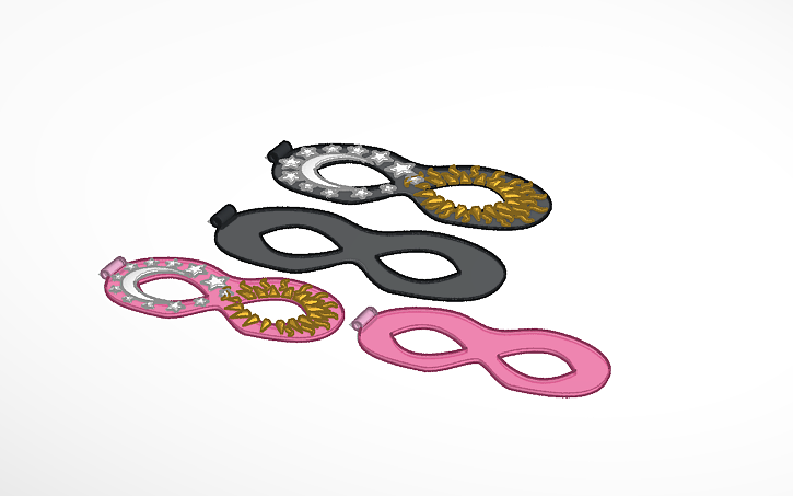 3D design Stick Masquerade Mask | Tinkercad