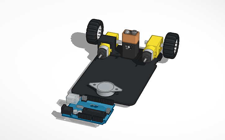 3d Design Copy Of Chasis Robot Tinkercad
